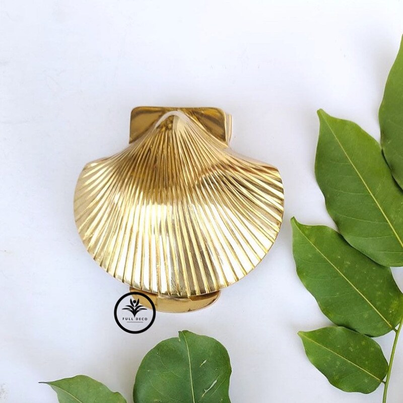 Gold Shell Door Knocker - Etsy