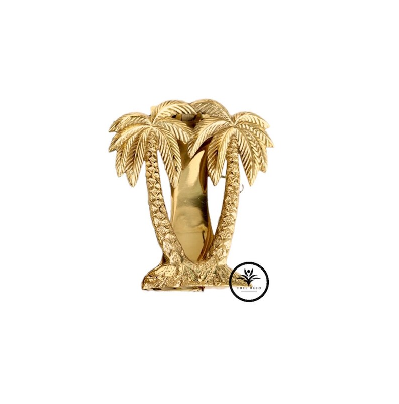 Brass Large Twin Palm Tree Door Knocker - Etsy