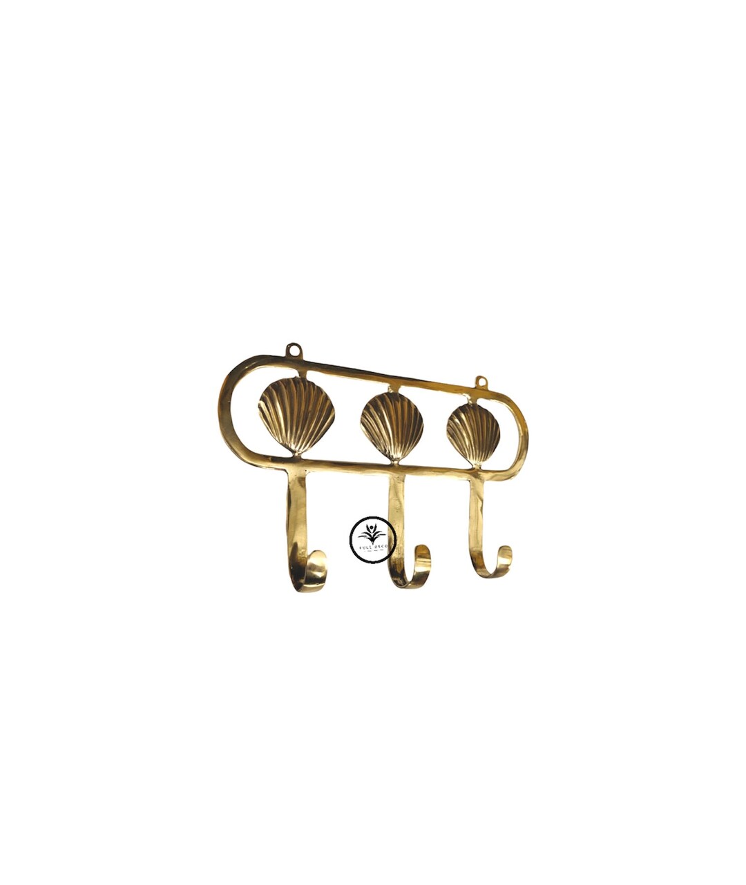 Shell Trio Hook Brass Shell Hook Gold Shell Hook Gold - Etsy