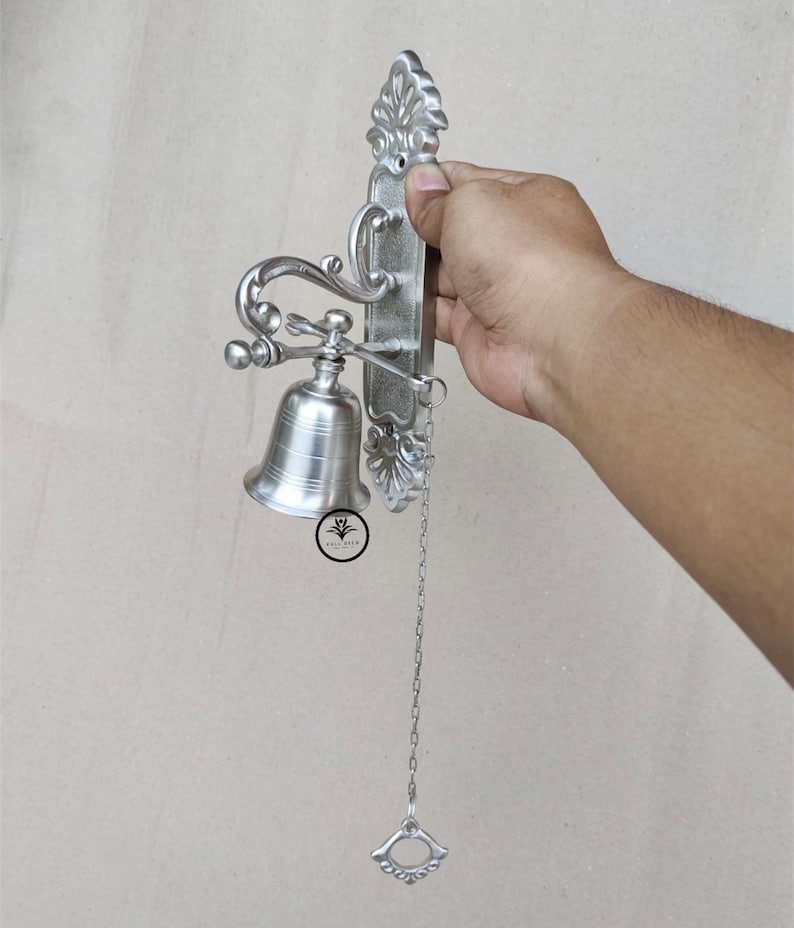 8.4” Antique Door Bell - Brass Door Bell - Classic Handbell - Classic ...