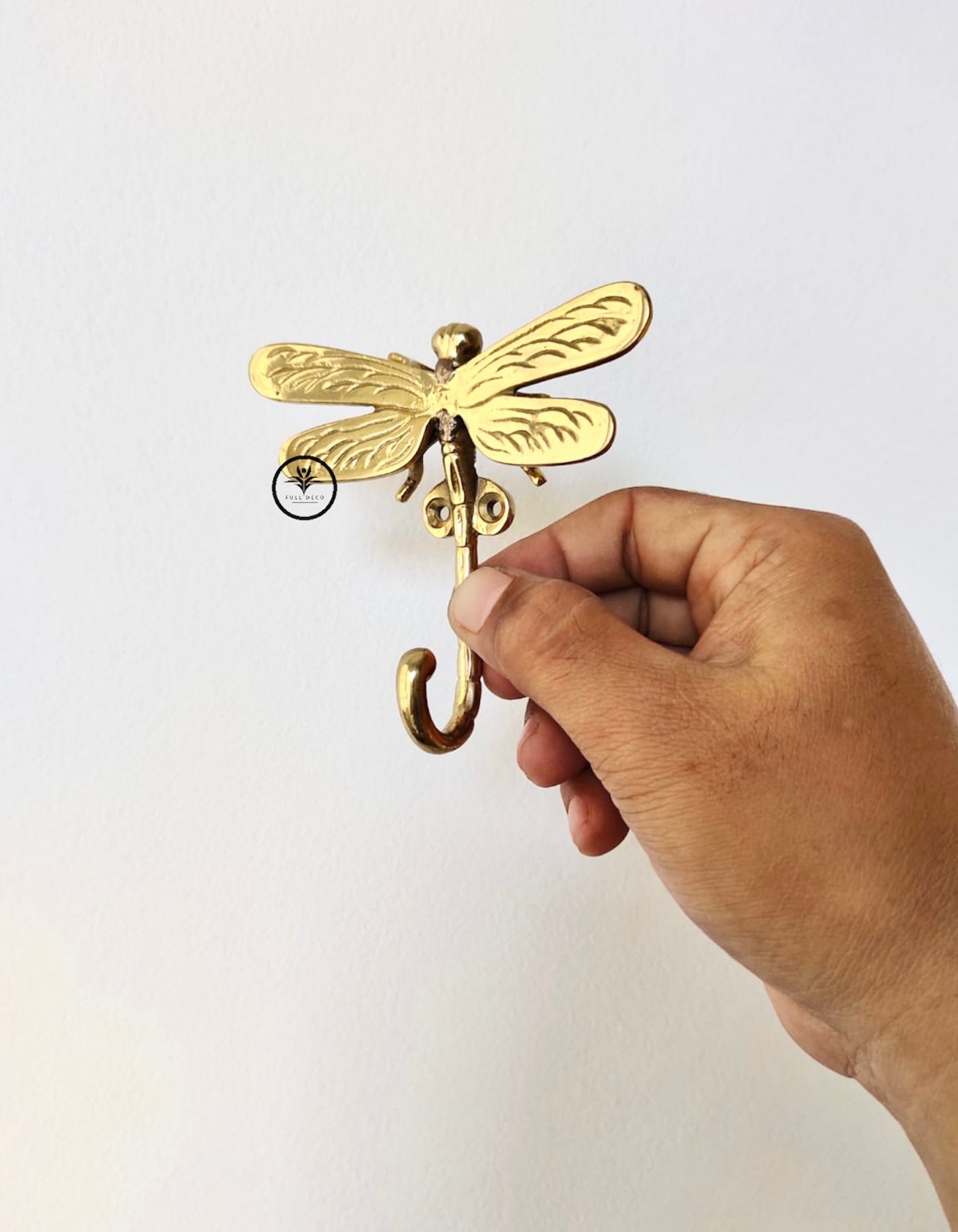 2 Pieces of Dragonfly Hook Brass Dragonfly Hook Brass Hook - Etsy