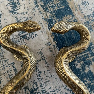 Brass Snake Door Handle - Brass Cobra Door Handle - Giant Snake Door ...