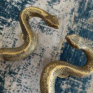 Brass Snake Door Handle - Brass Cobra Door Handle - Giant Snake Door ...