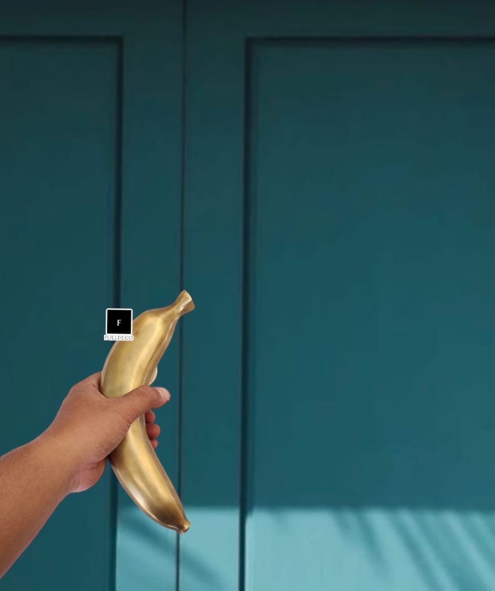 9.4” Pair Brass Cute Banana Door Handle - Beautiful Banana Door Handle ...