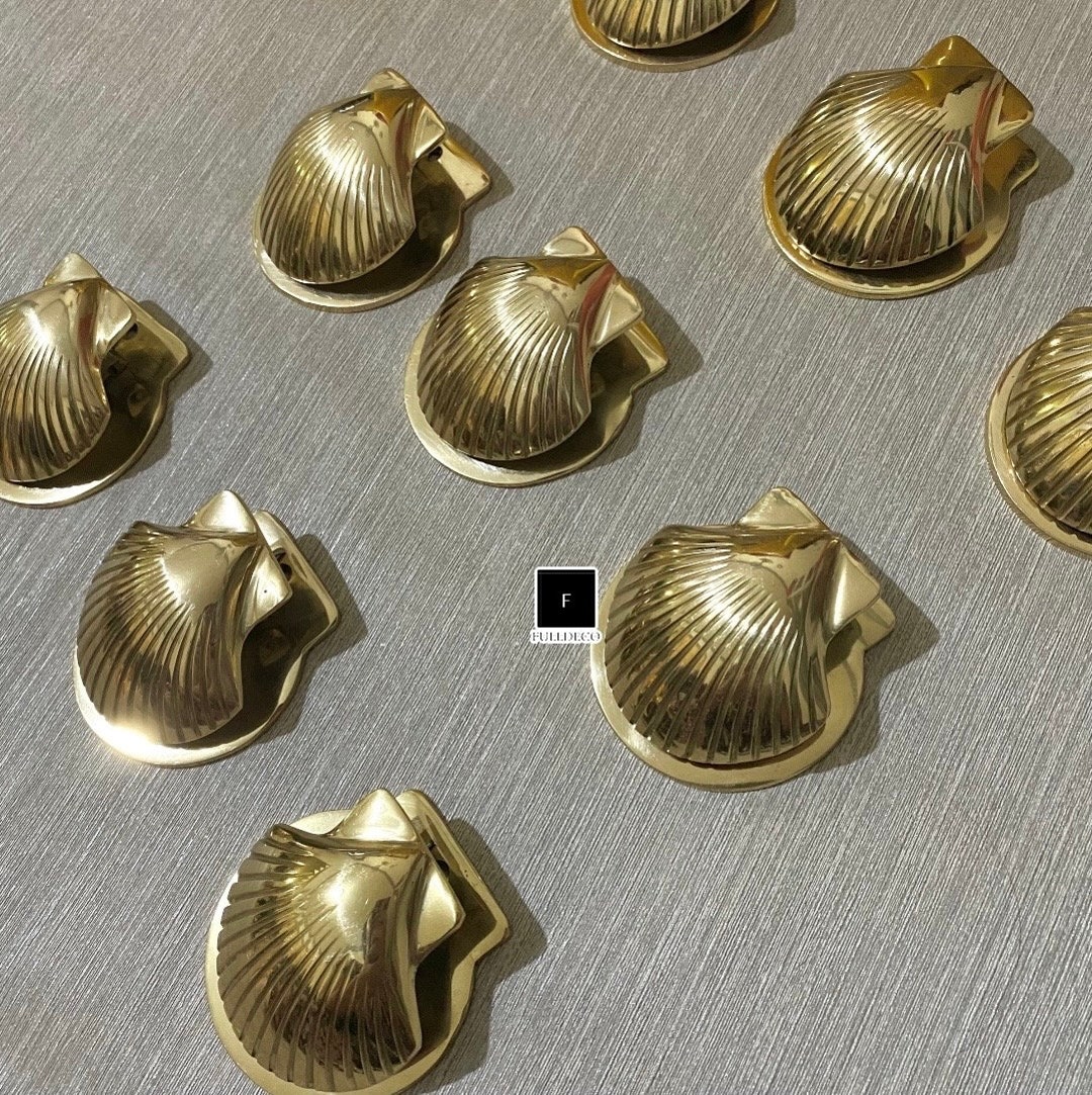 2 Pieces of Brass Shell Paper Clip - Brass Vintage Paperclip - Brass ...