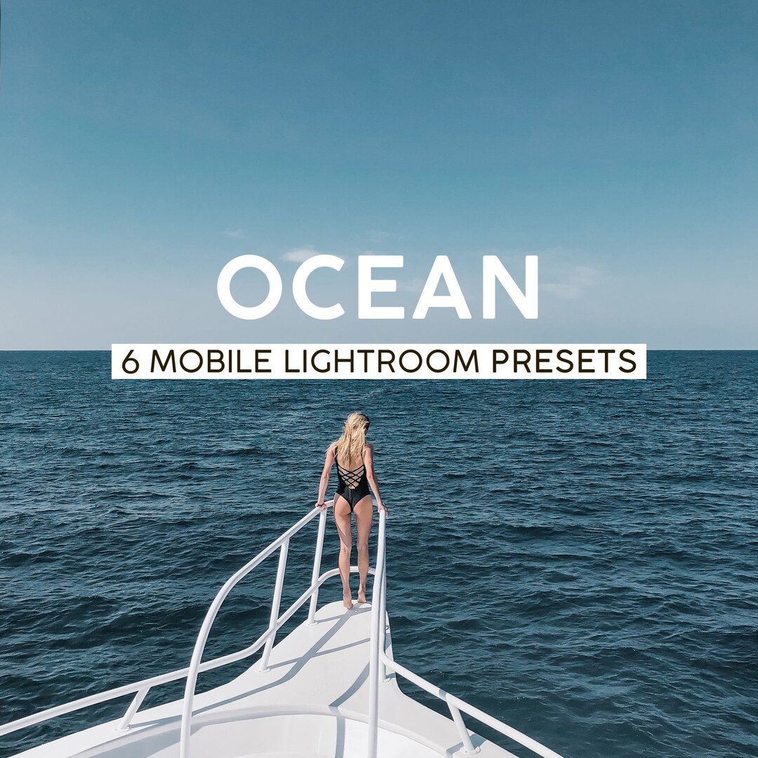 6 Ocean Lightroom Mobile and Desktop Presets Beach Presets - Etsy