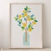 Lemon Tree Print, Abstract Citrus Fruit, Botanical Kitchen Wall Art ...