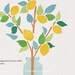 Lemon Tree Printable Wall Art Fresh Citrus Print Abstract - Etsy