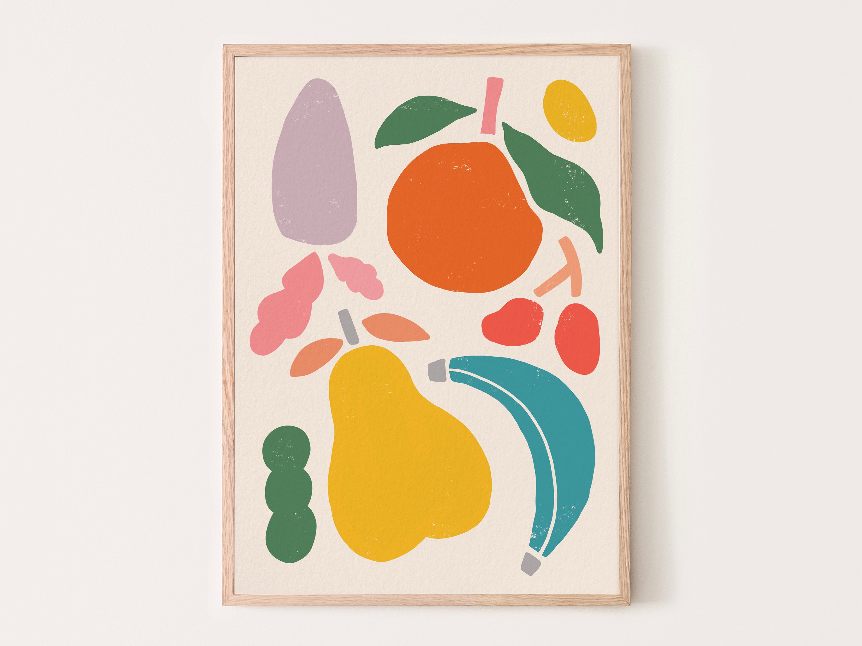 Abstract Fruit Painting