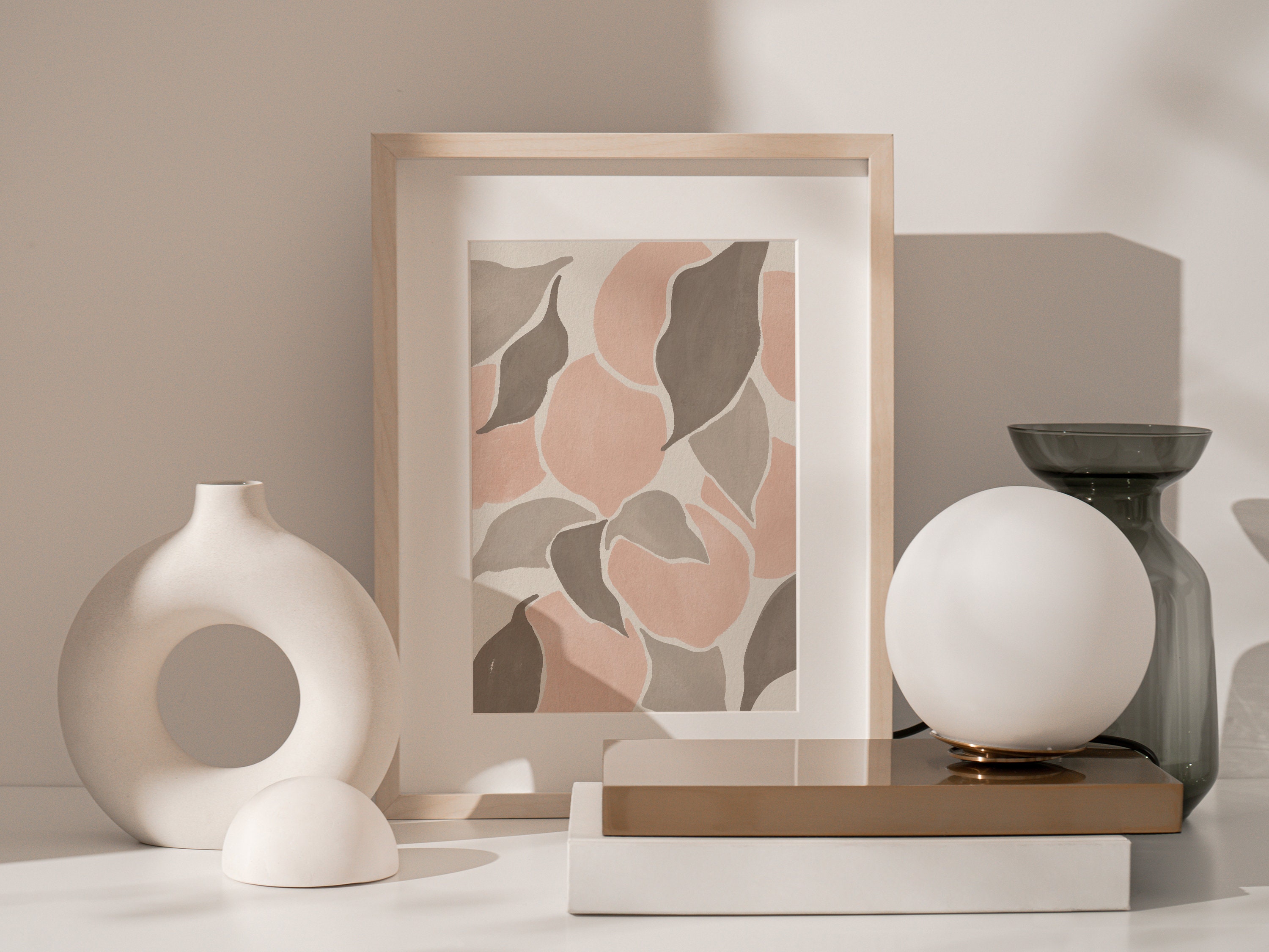 Peach Printable Wall Art, Minimal Print, Modern Fruit Drawing ...