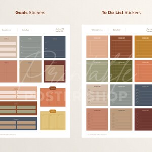 Boho Digital Sticker Kit for Goodnotes Digital Journal Box Sticky Set ...