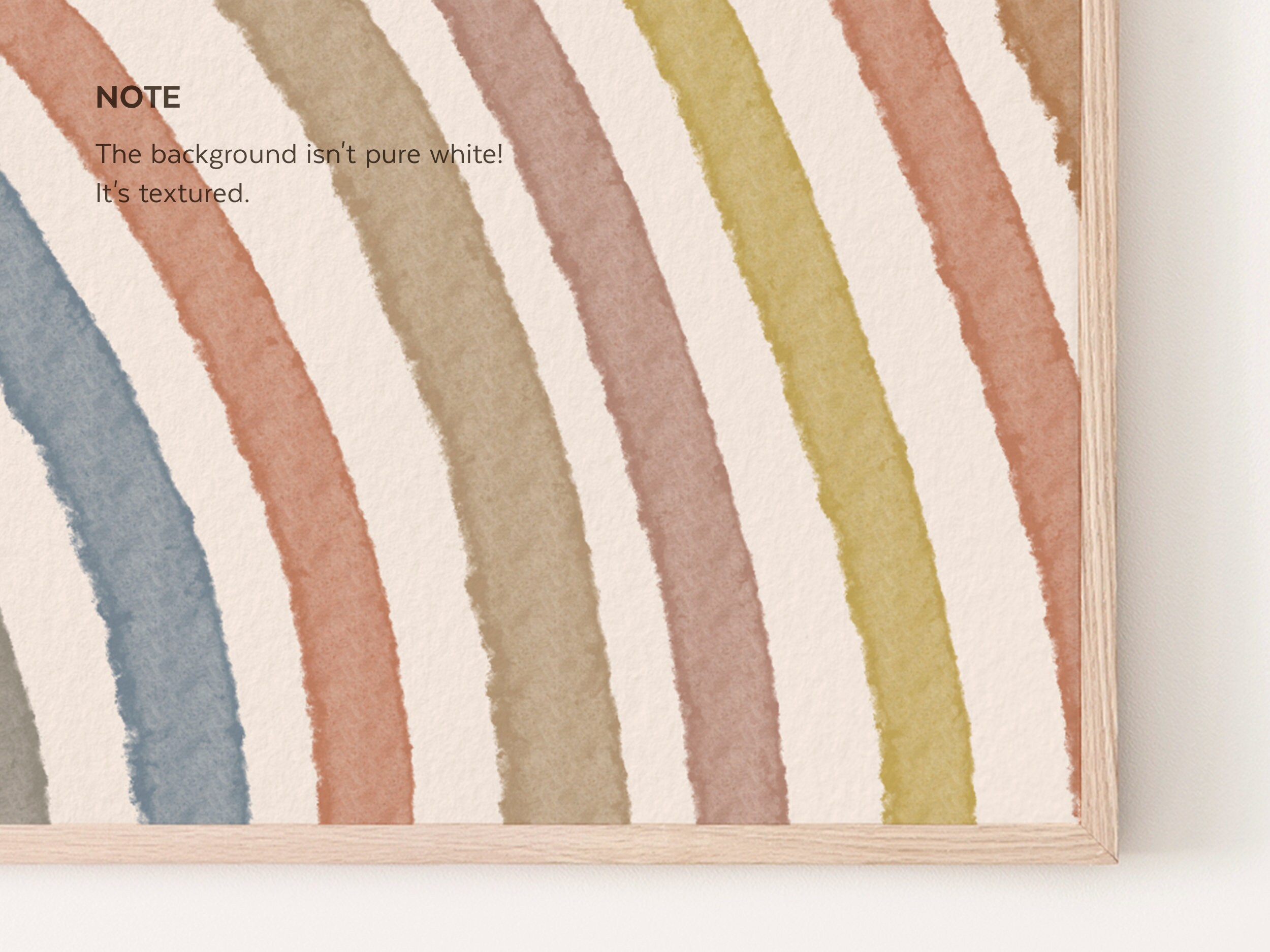 Neutral Rainbow Printable Wall Art Set of 2, Watercolor Rainbow Print ...