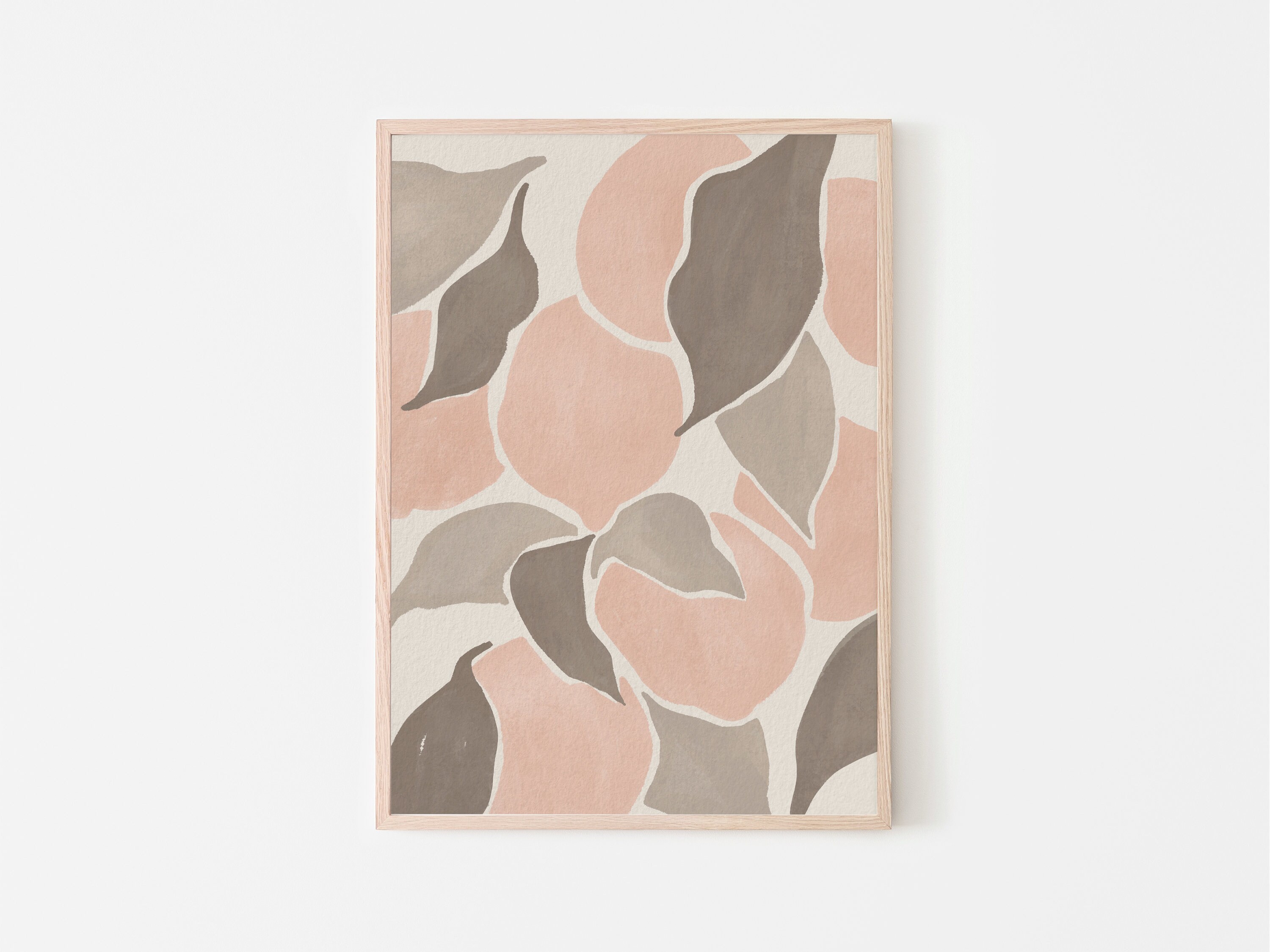 Peach Printable Wall Art, Minimal Print, Modern Fruit Drawing ...