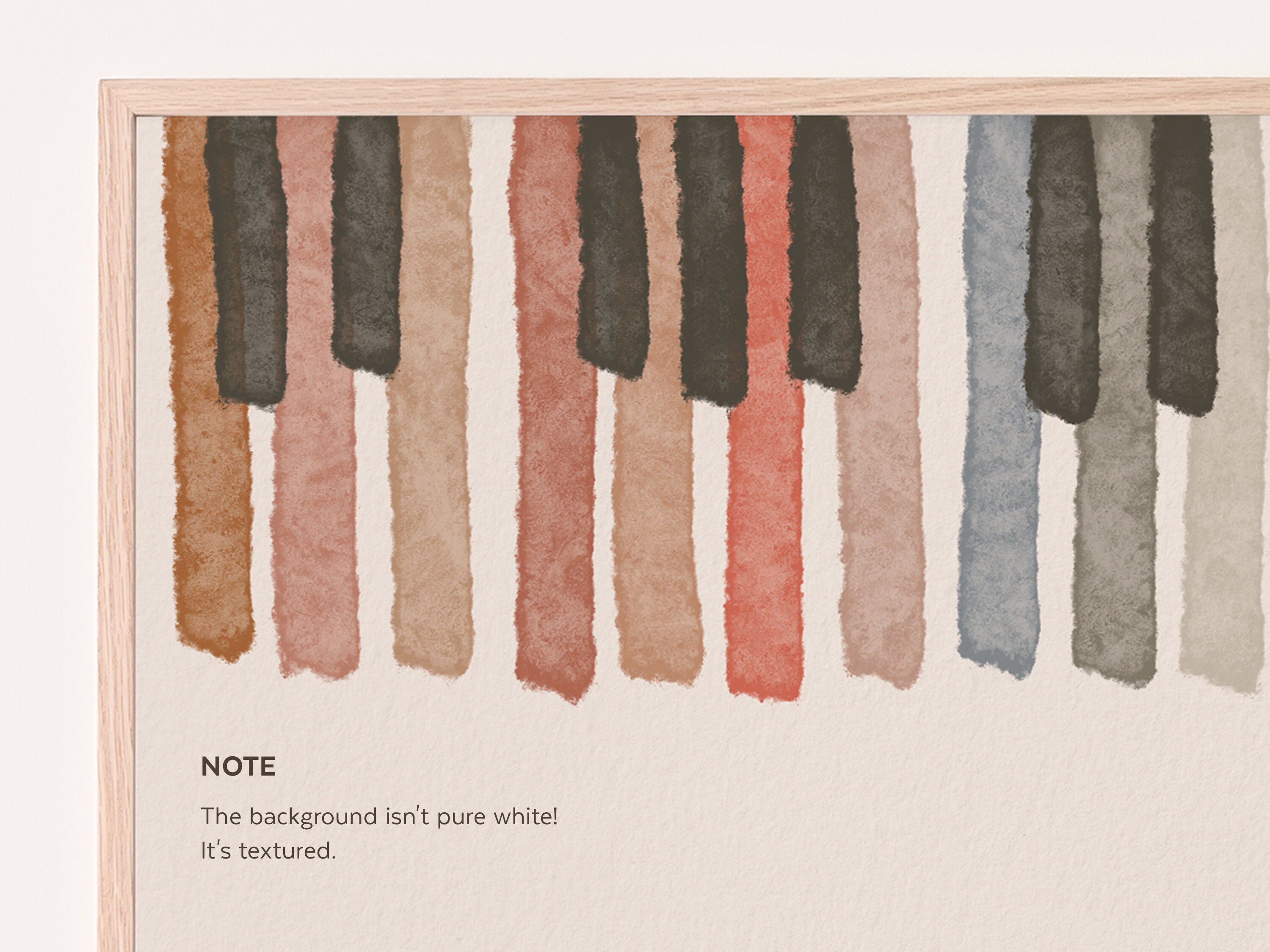 Rainbow Piano Printable Wall Art Nursery Digital Print - Etsy