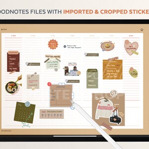 Boho Digital Sticker Kit for Goodnotes Digital Journal Box Sticky Set ...