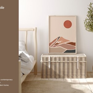 Desert Landscape Printable Wall Art, Boho Wall Decor, Neutral Earth ...