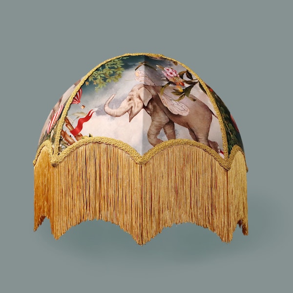 Fringed Lampshade - Etsy