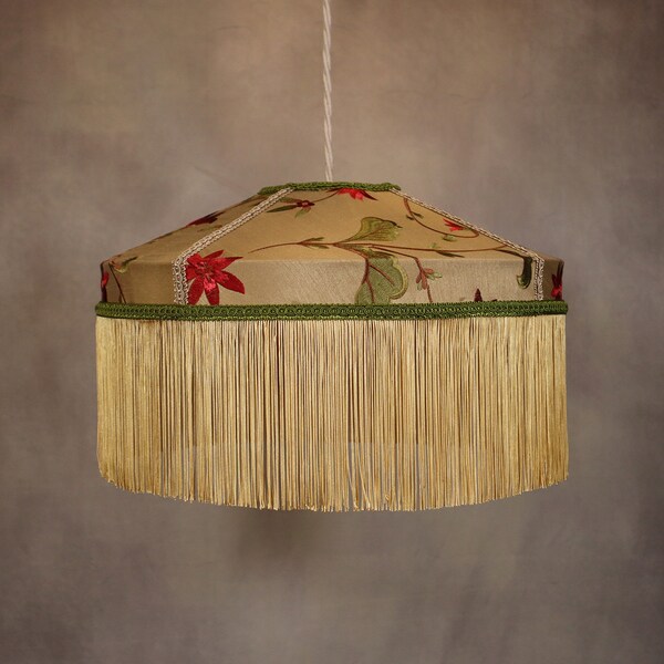 Embroidered Lampshade - Etsy