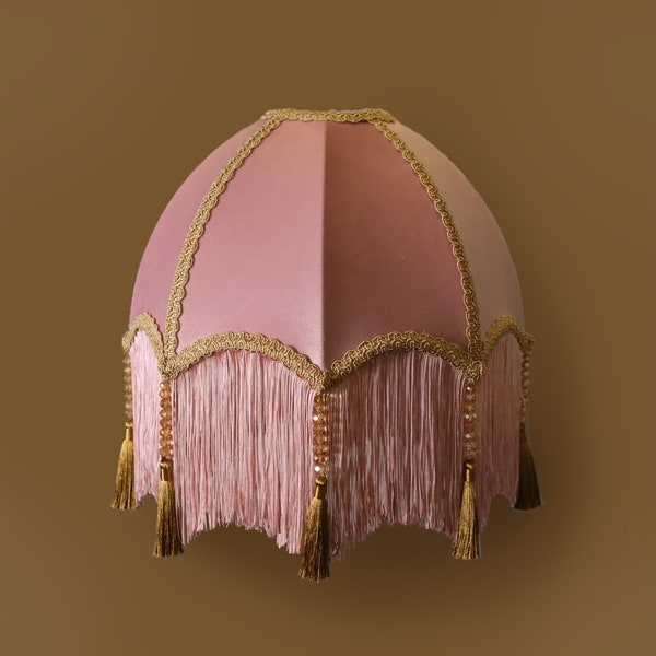Pink Velvet Lampshade - Etsy
