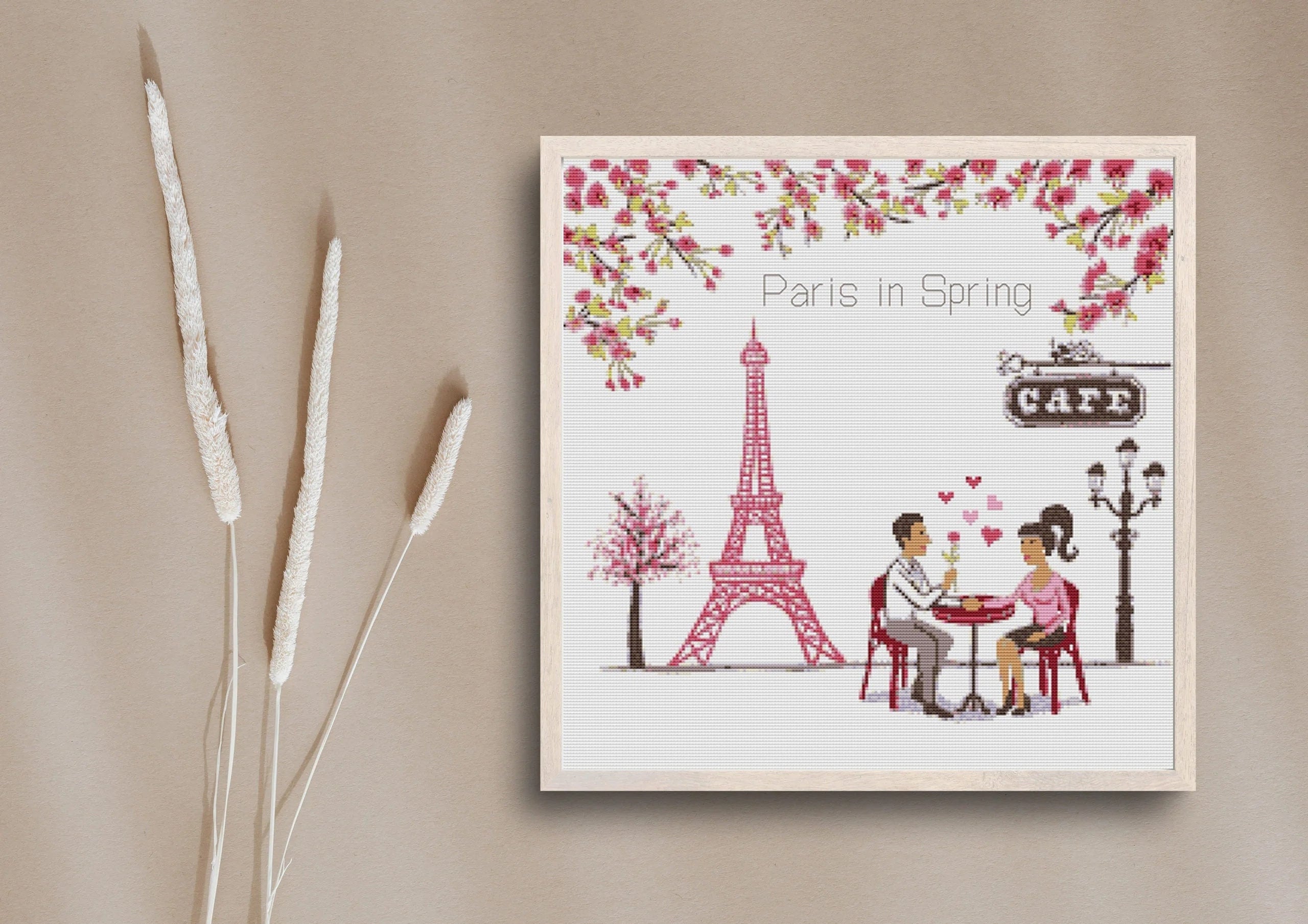 Paris, Cross Stitch Pattern, Eiffel Tower, Cross Stitch Paris PDF ...
