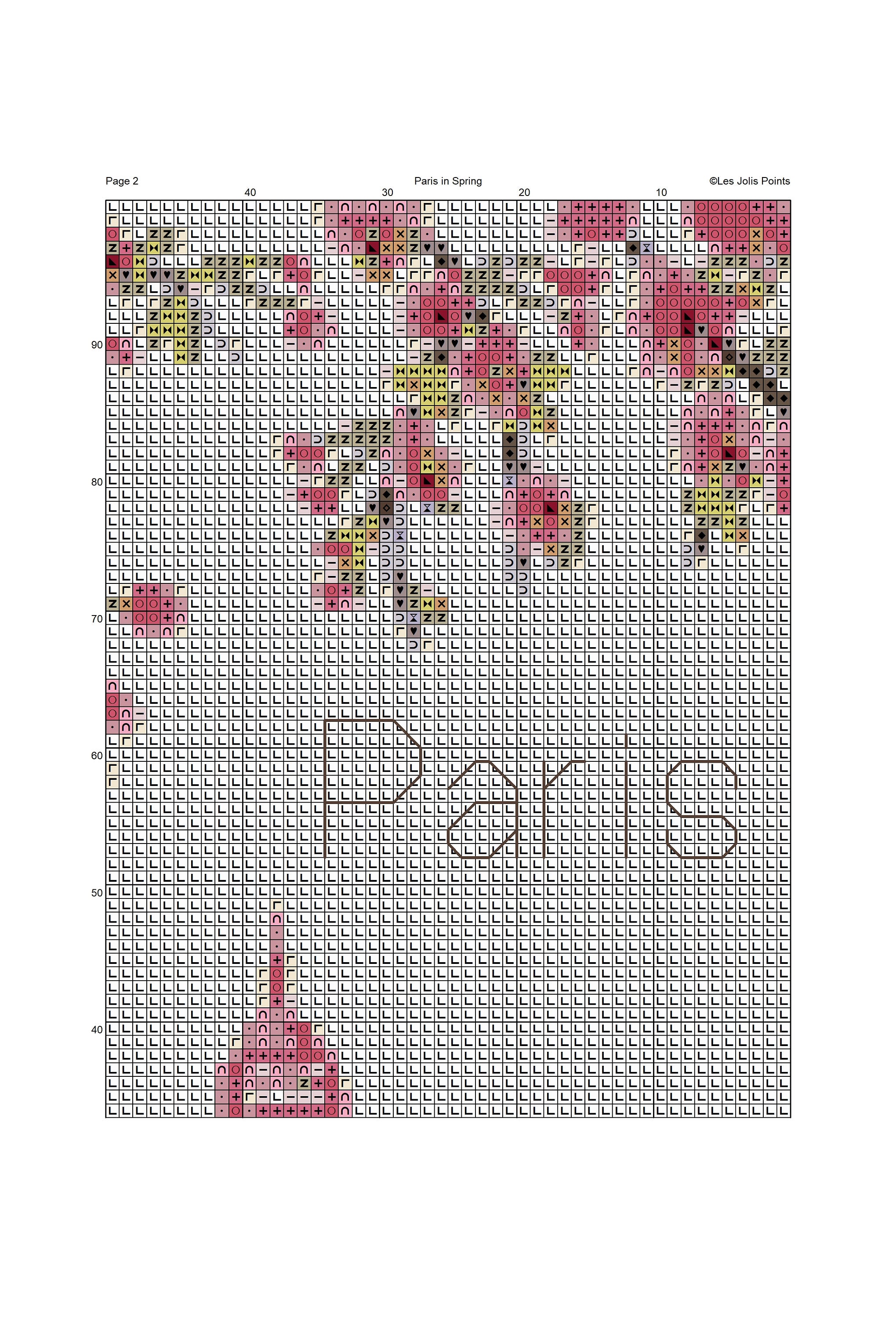 Paris, Cross Stitch Pattern, Eiffel Tower, Cross Stitch Paris PDF ...