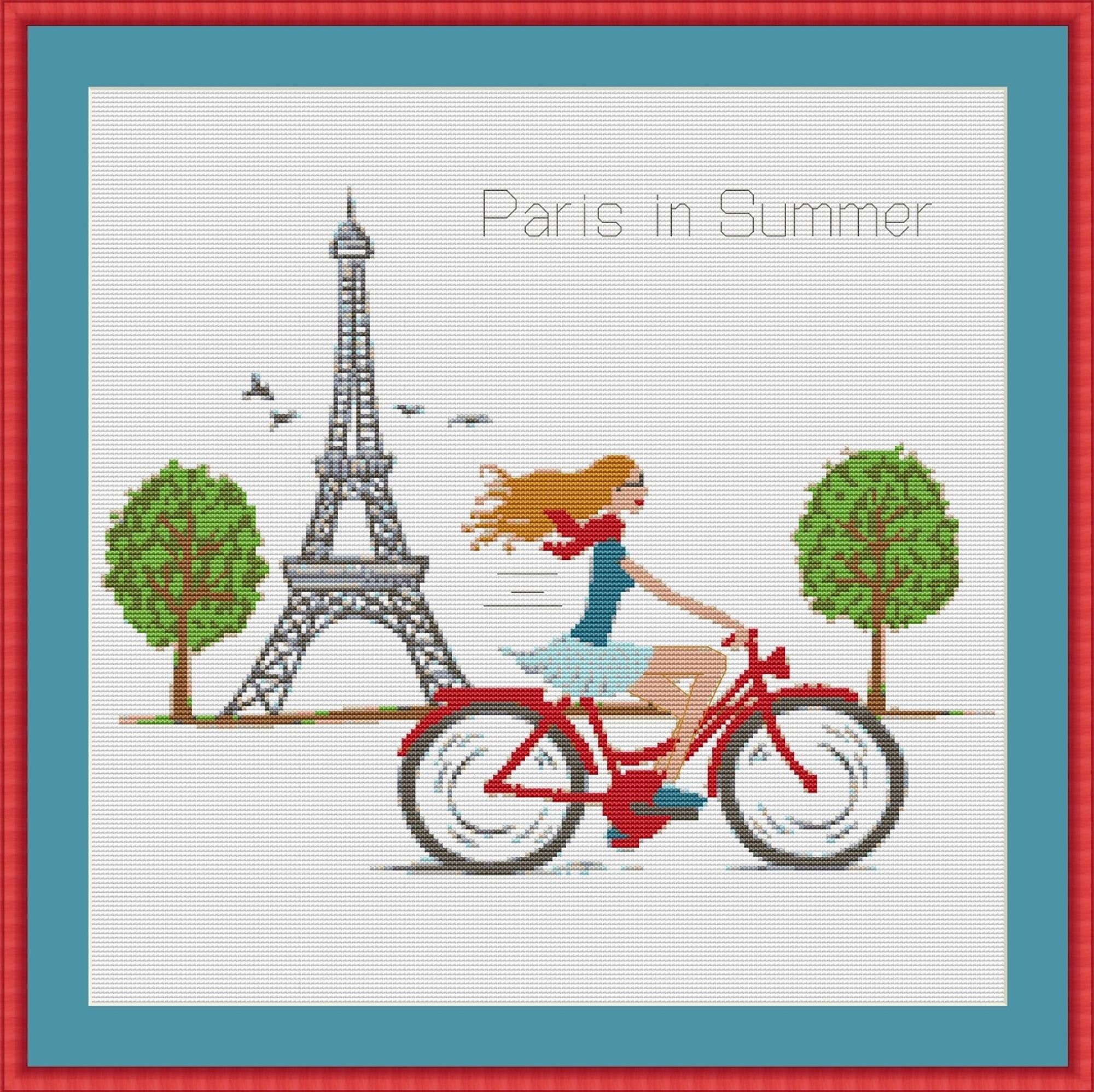 Paris, Cross Stitch Pattern, Eiffel Tower, Cross Stitch Paris, Cross ...