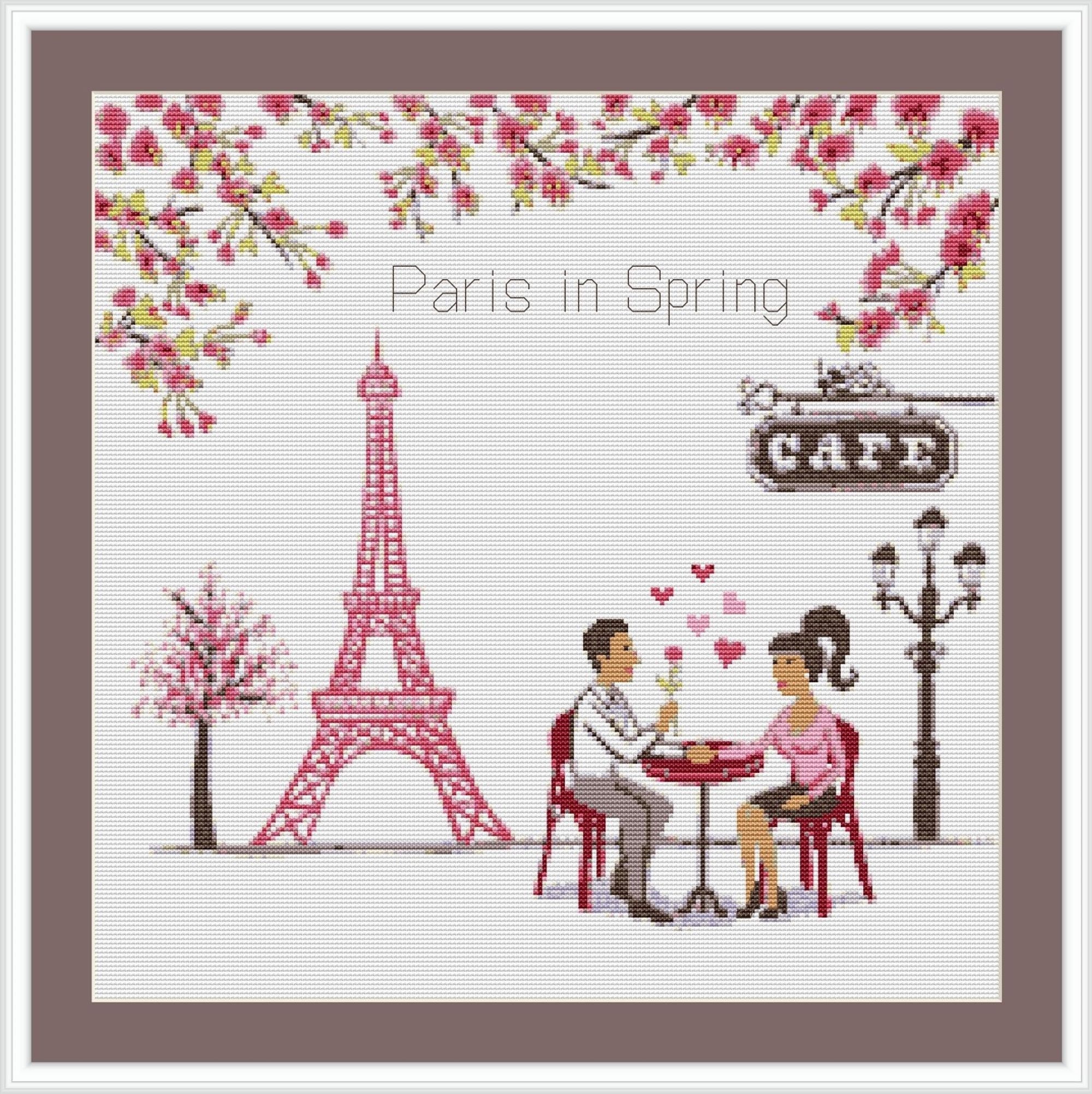 Paris, Cross Stitch Pattern, Eiffel Tower, Cross Stitch Paris, Cross ...