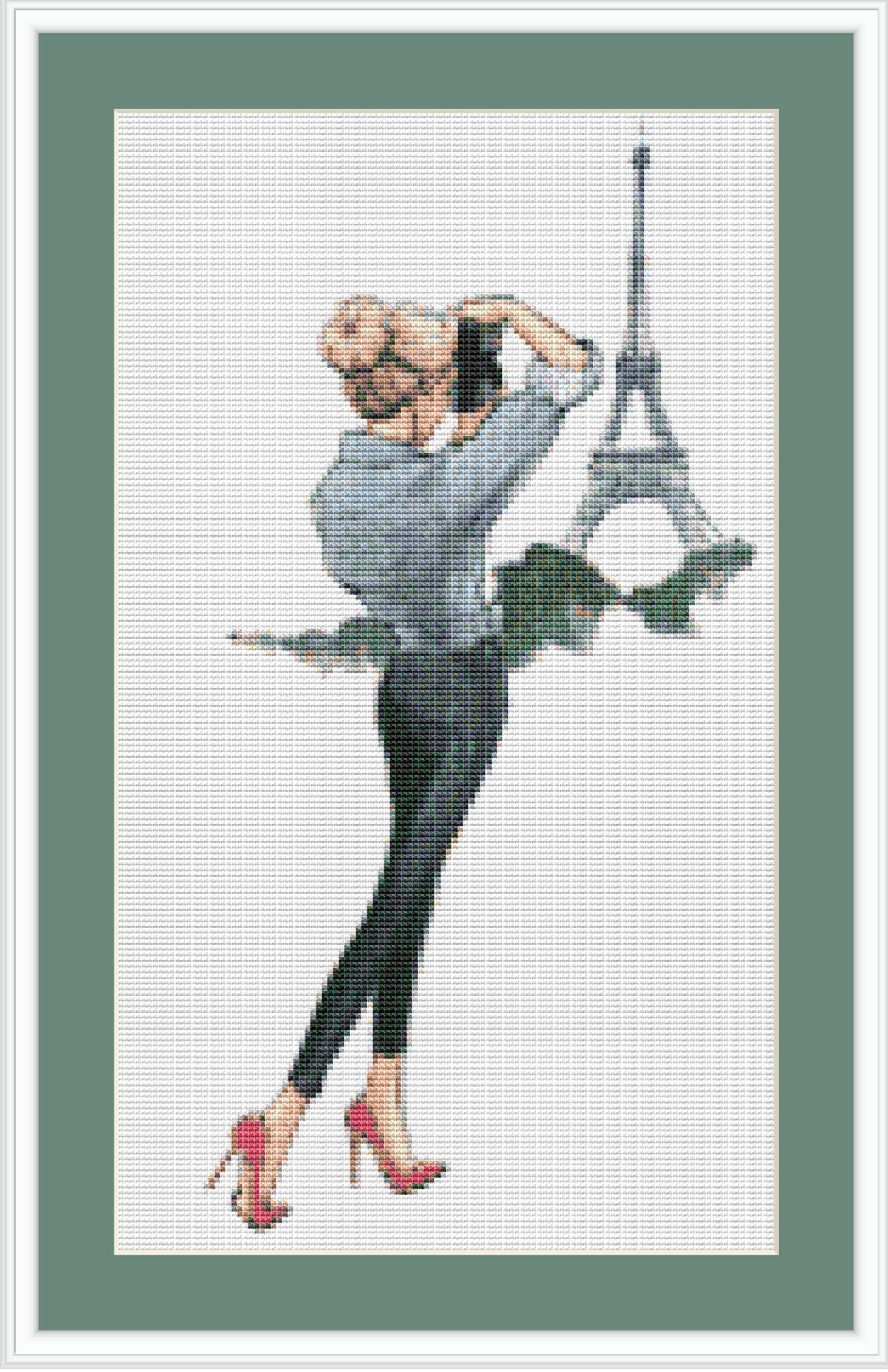 Paris Cross Stitch Pattern, Eiffel Tower Embroidery, Photograph Cross ...