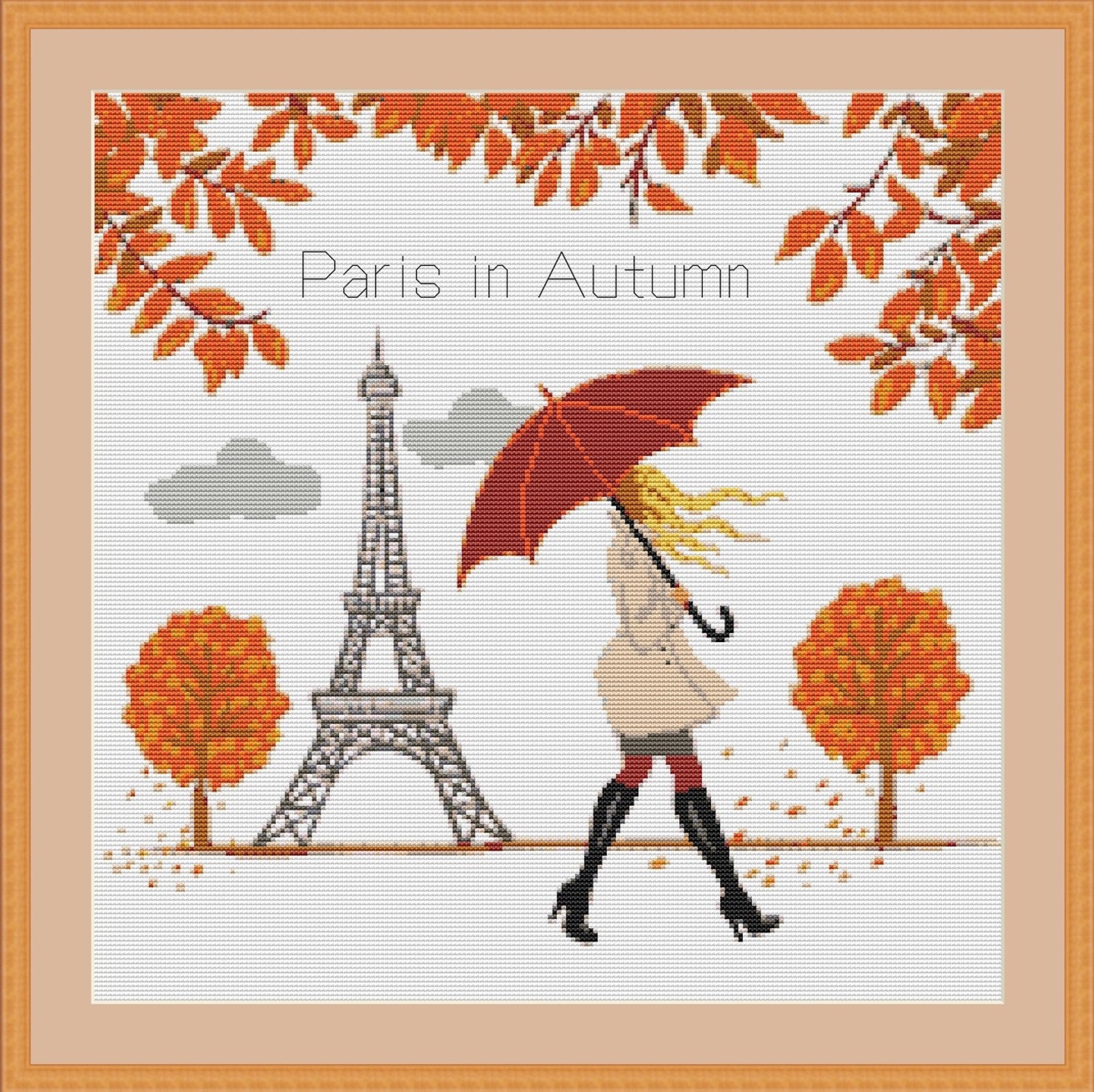 Paris, Cross Stitch Pattern, Eiffel Tower, Cross Stitch Paris, Cross ...