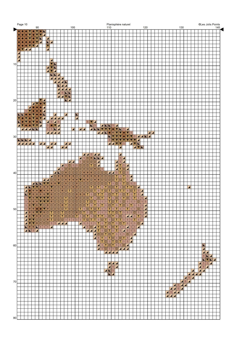 Planisphere Cross Stitch Pattern, Atlas Embroidery, Countries, Digital ...