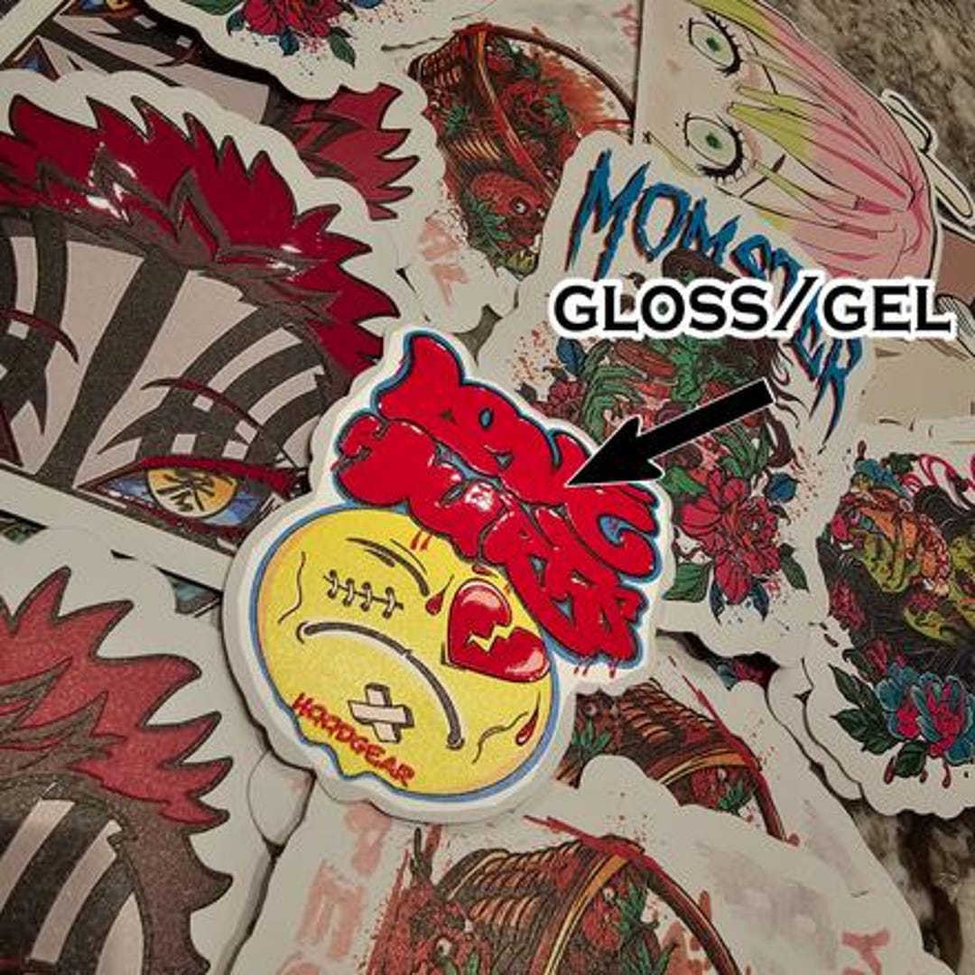 Embossed Stickers / Embossed Vinyl Sticker / Custom Embossed Stickers ...