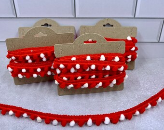 Red White Trim | Etsy