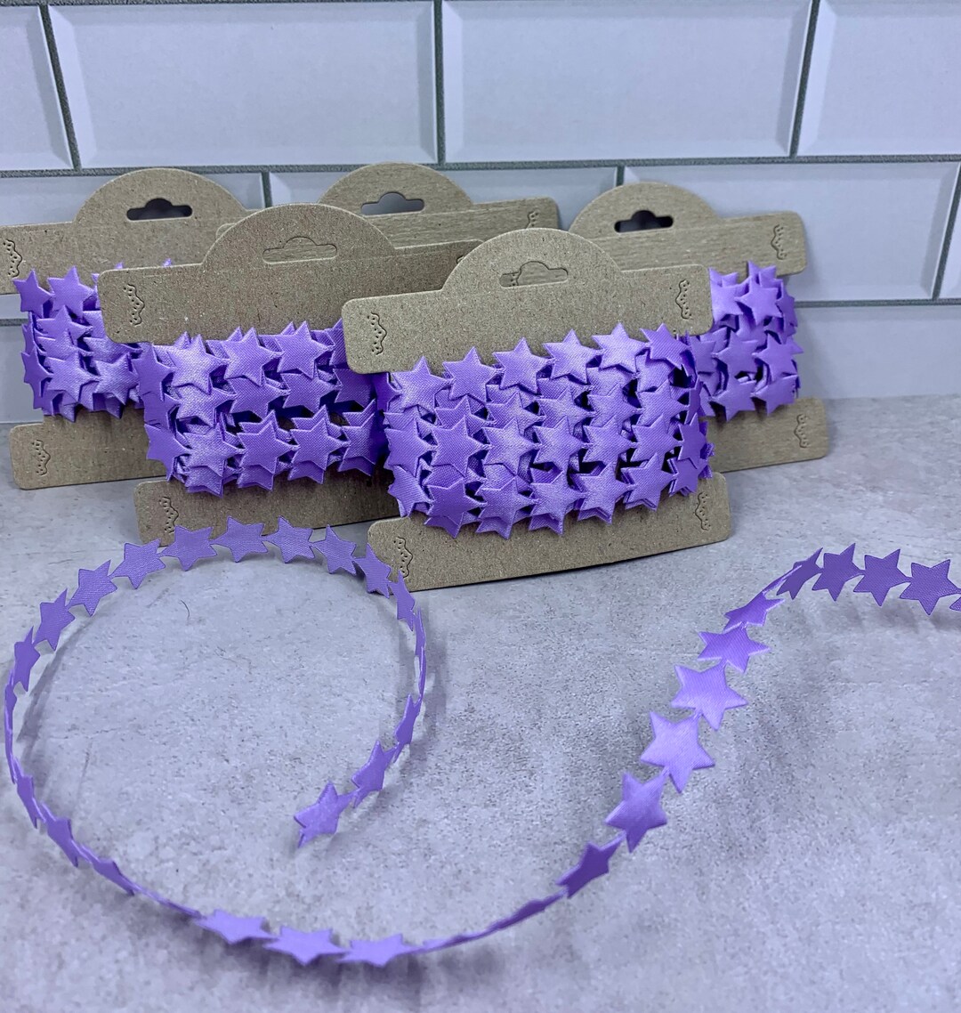 2 Yards of Purple Star Trim - Etsy