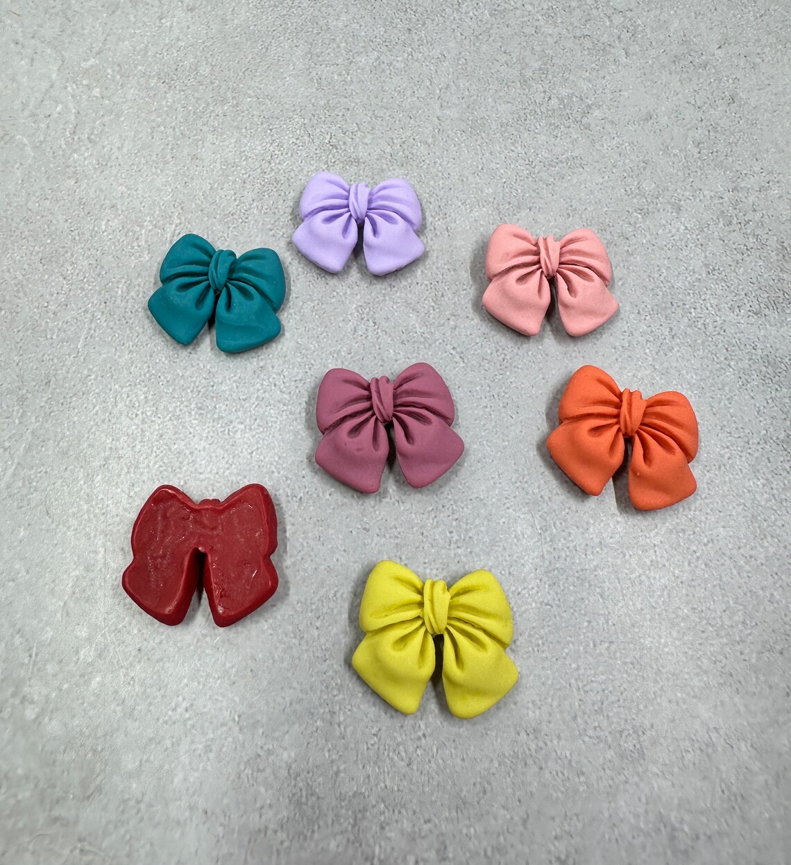 7 Resin Bow Cabochons - Etsy