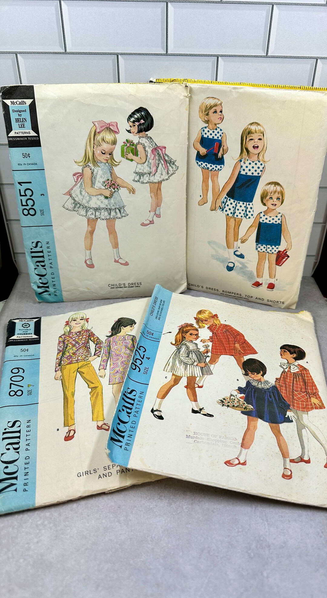DESTASH 4 Vintage Sewing Patterns - Etsy