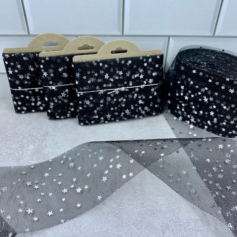 Tulle Silver Star - Etsy