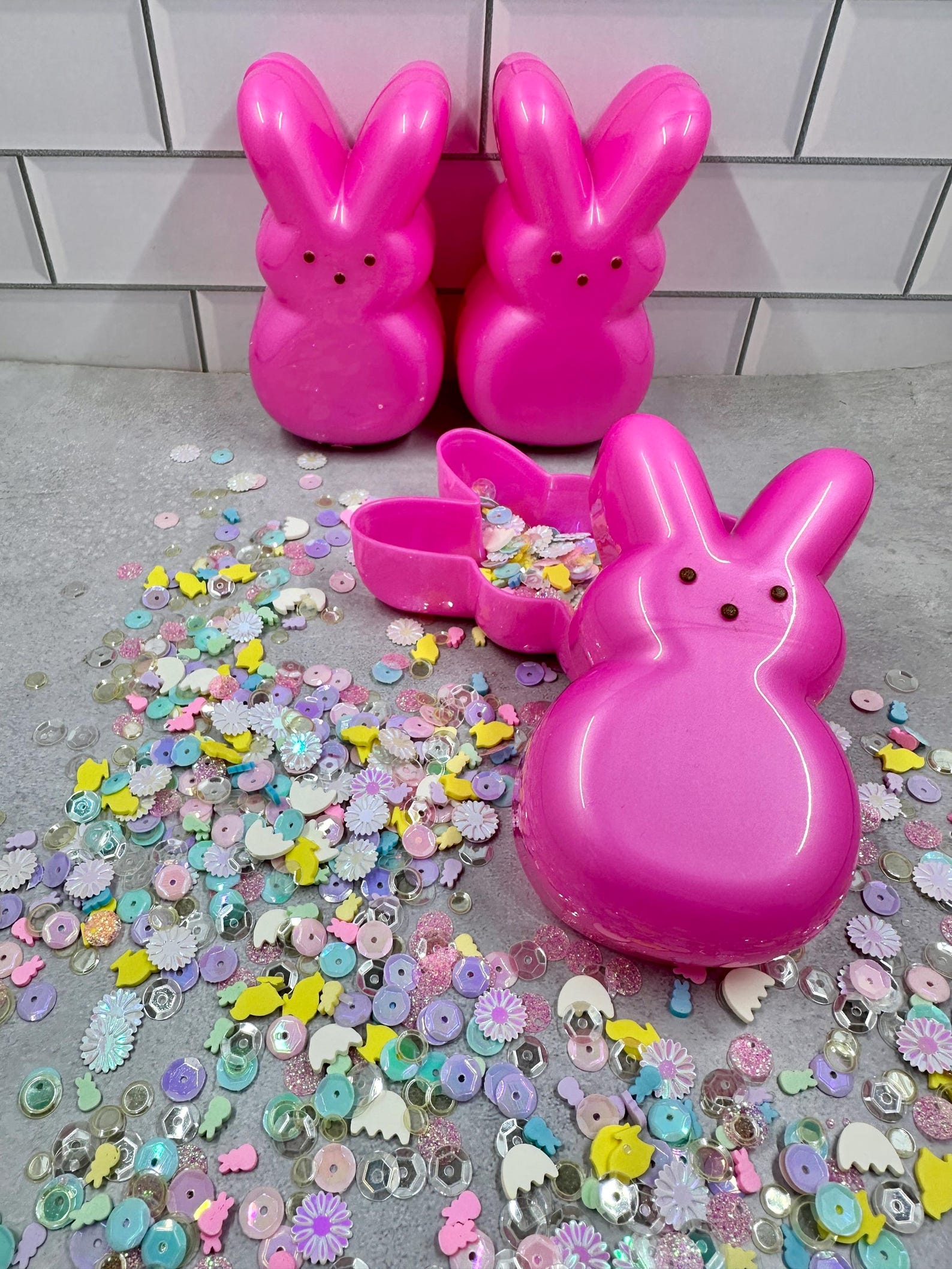 Easter Sequins Mix in a Bunny Container - Etsy