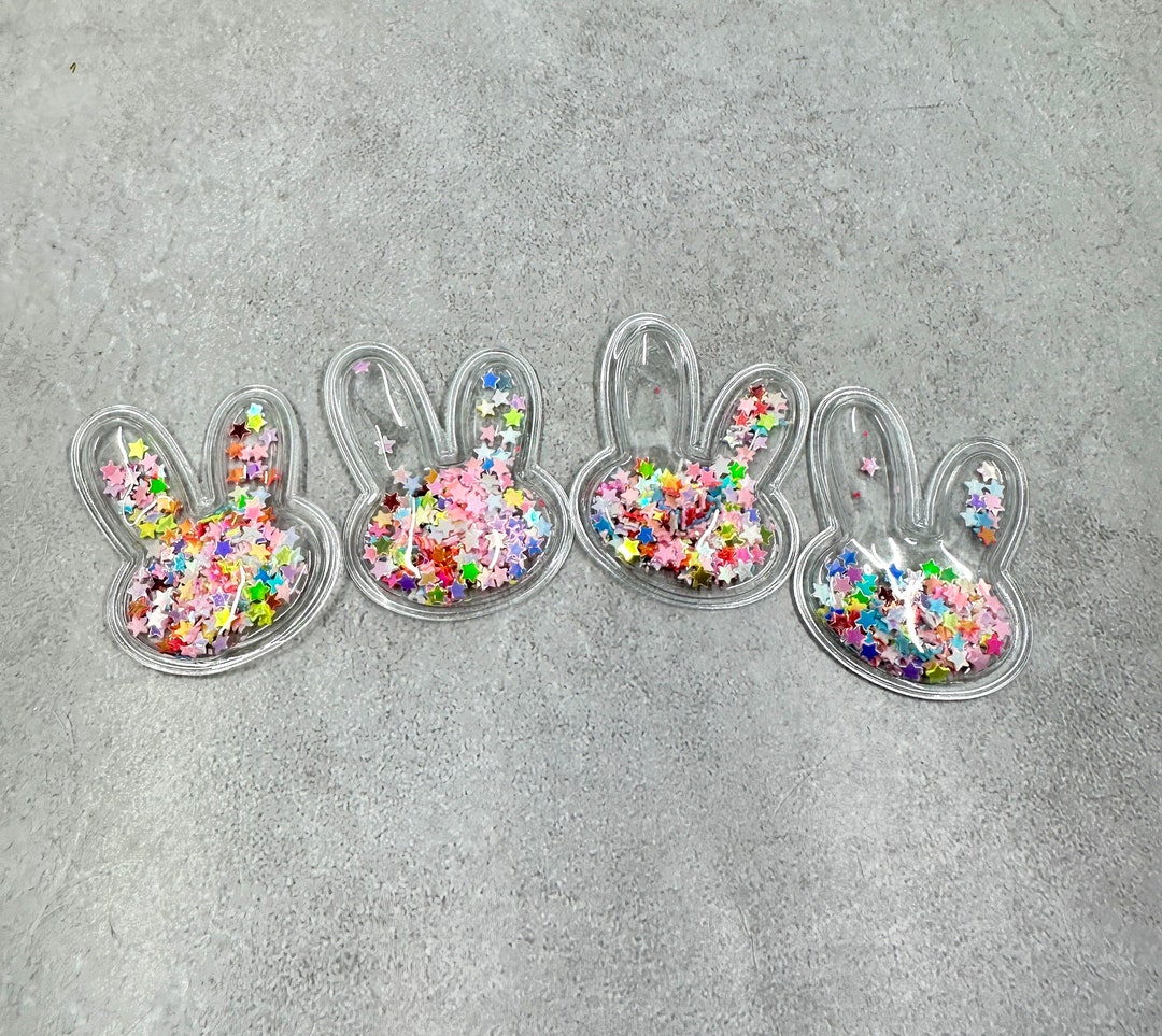 Small Rainbow Sequins Bunny Head Shakers - Etsy