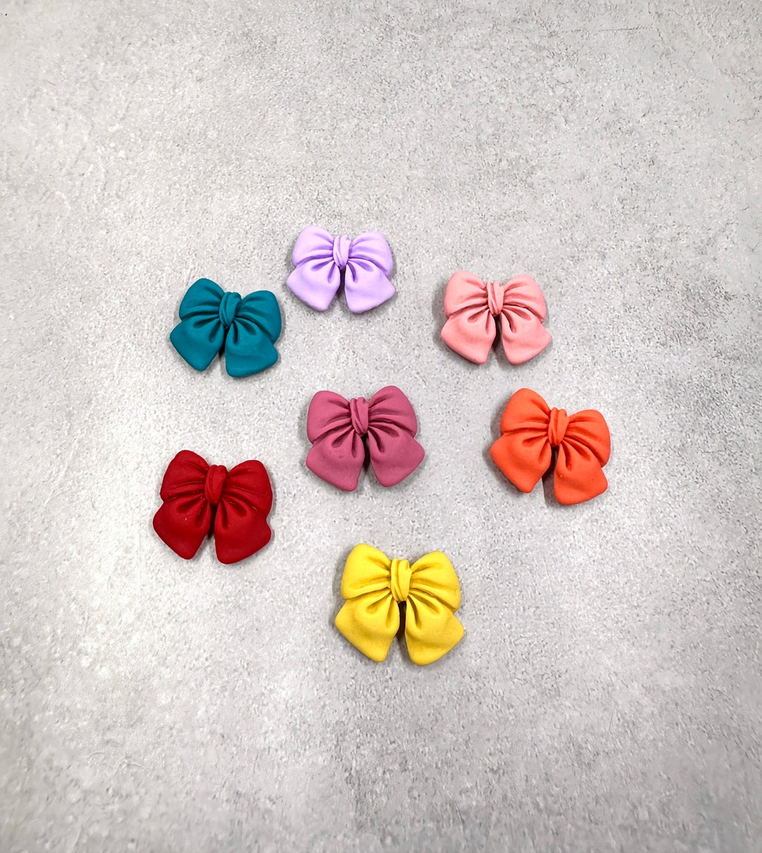 7 Resin Bow Cabochons - Etsy