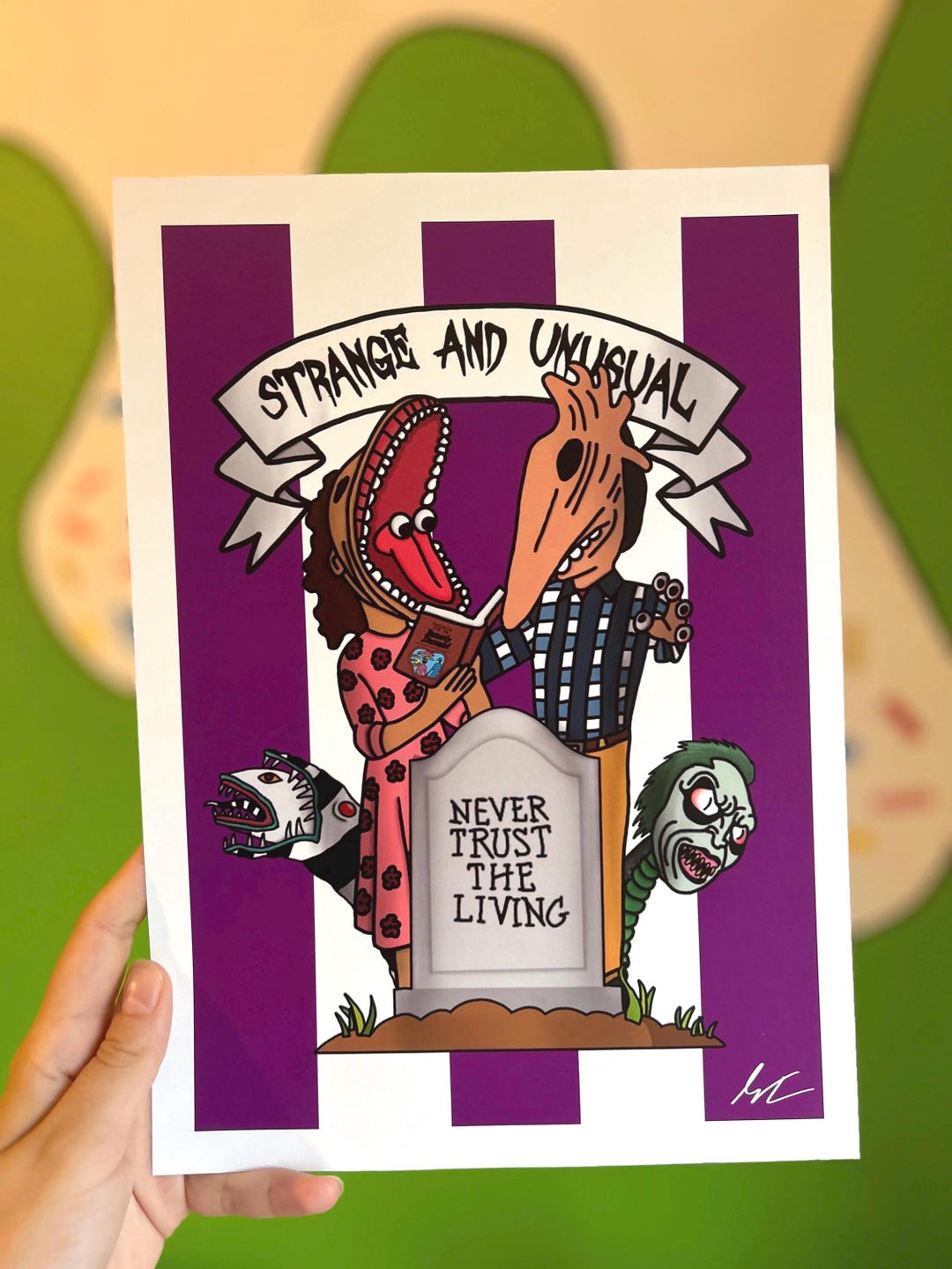 Beetlejuice A4 Silk Paper Print Wall Art - Etsy