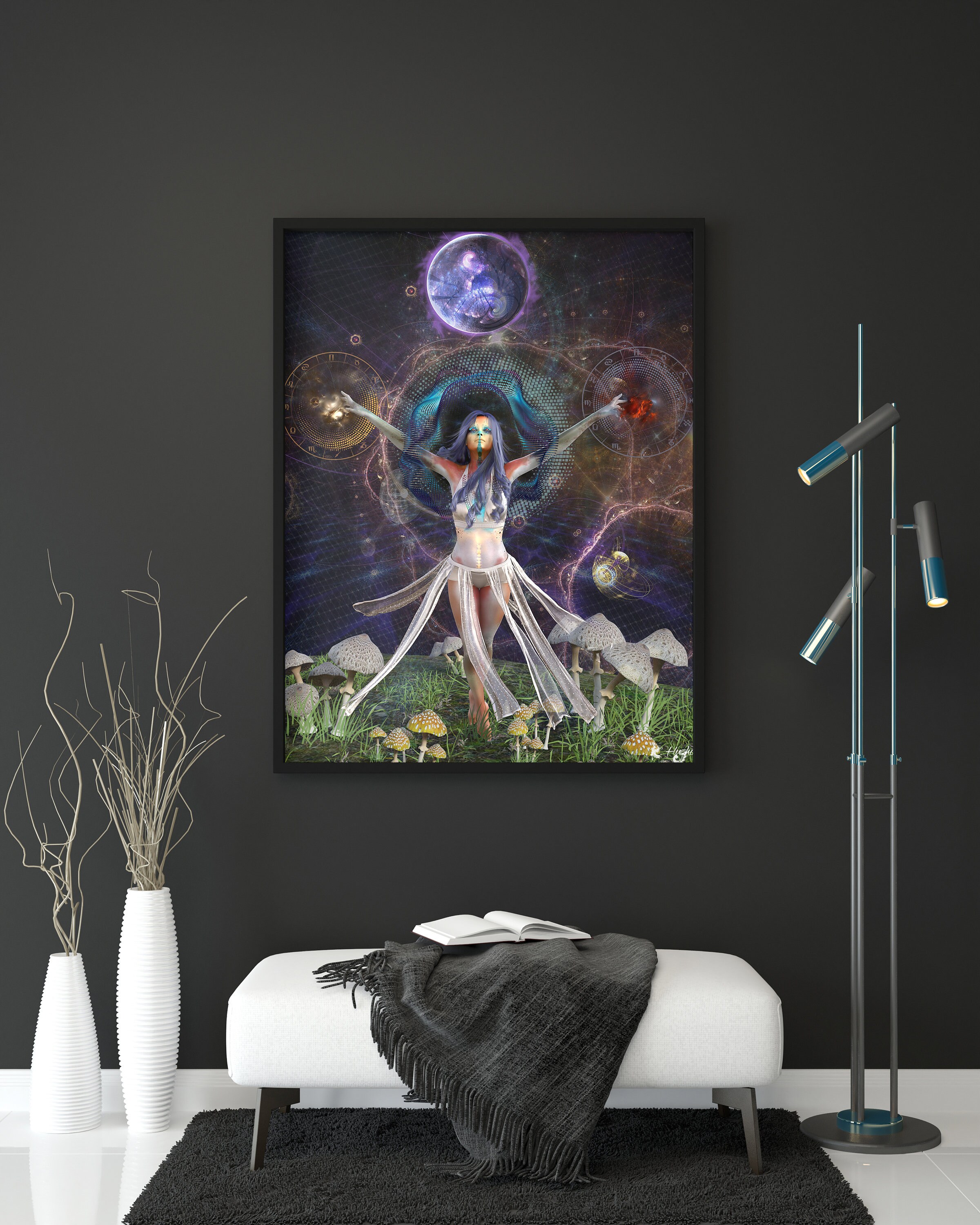 Mushroom Goddess Digital Download Wall Art - Etsy