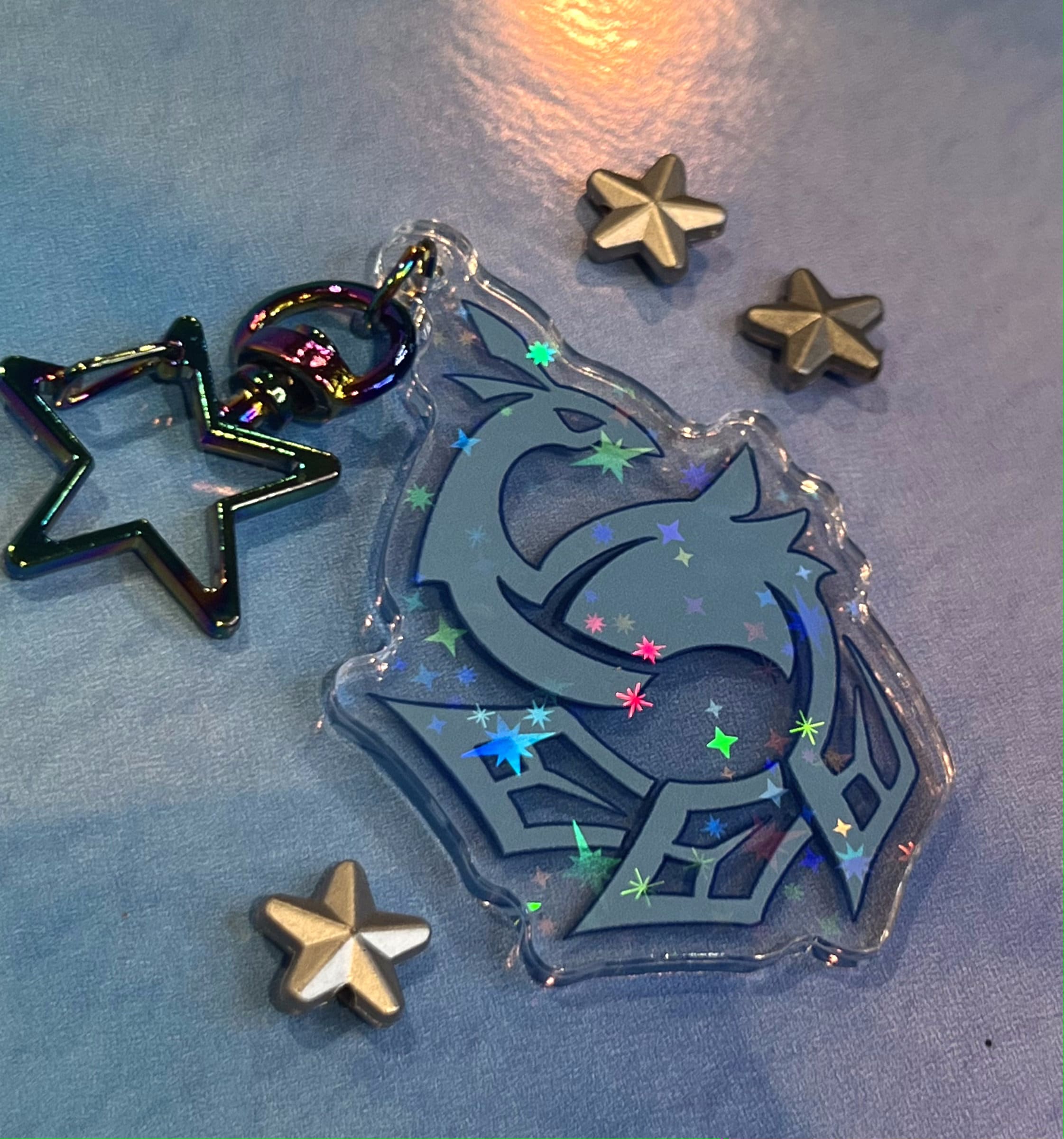 Cryo / Hydro Genshin Constellation Keychains - Etsy
