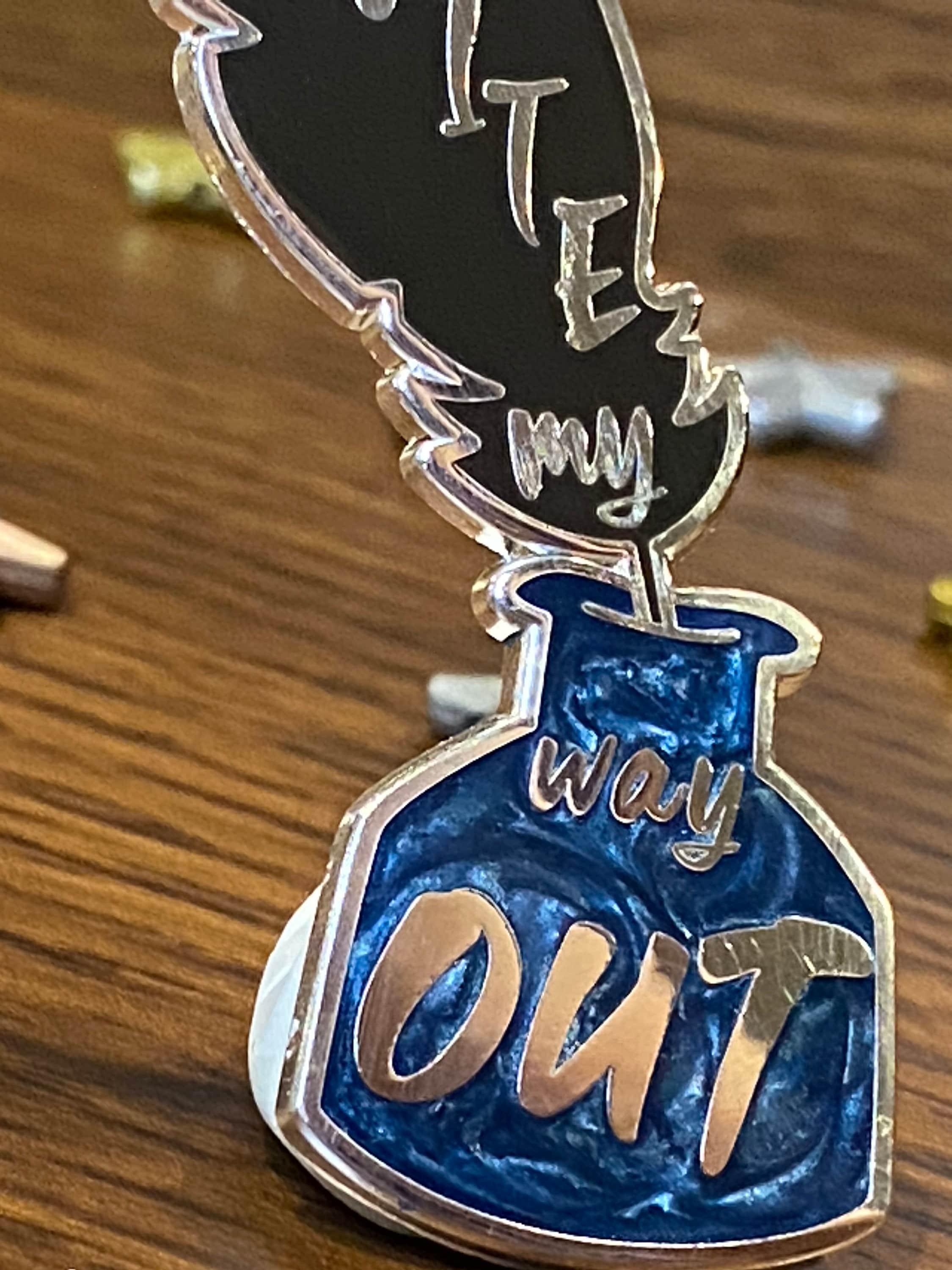 Hamilton Enamel Pin | I'll Write My Way Out - Etsy