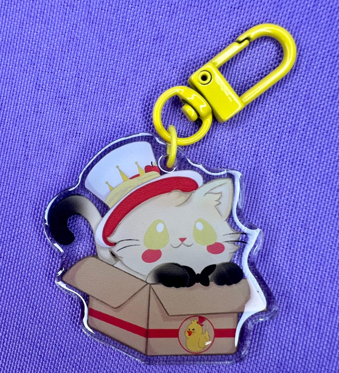 Lucifer Kitty Keychain | Hazbin Hotel - Etsy