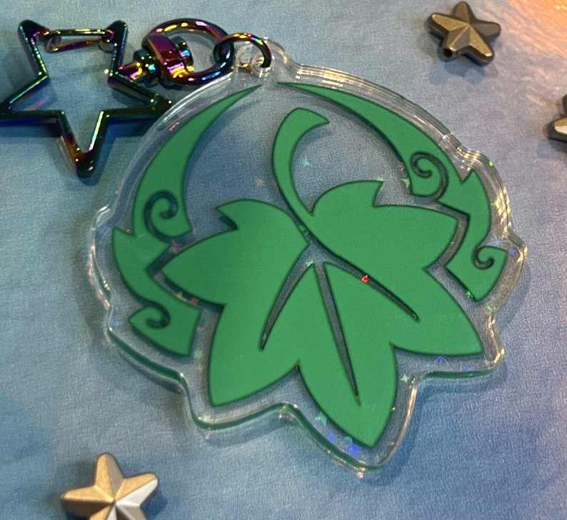 Anemo/dendro/paimon Genshin Constellation Keychains - Etsy