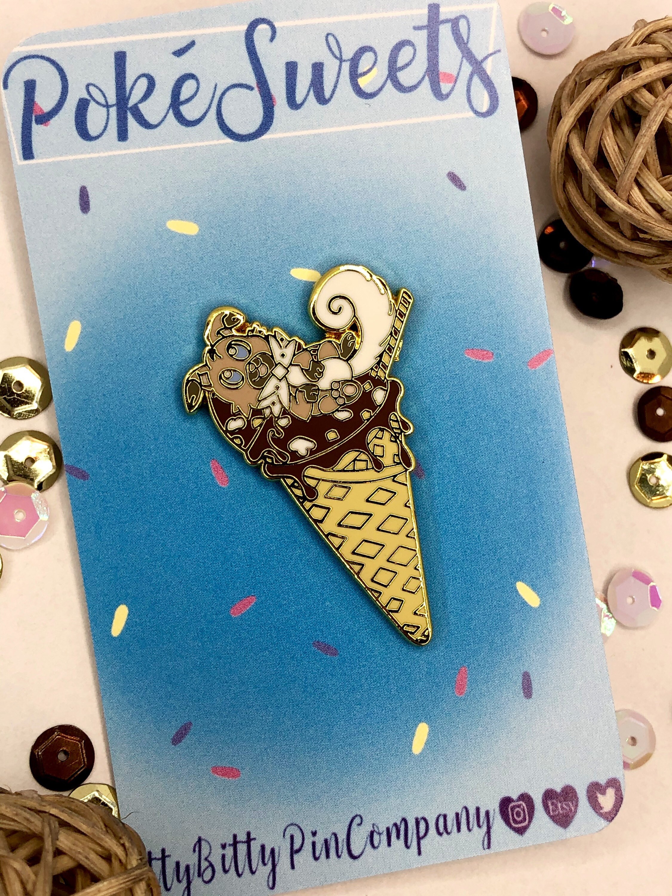 Rockruff Rockyroad Rockruff Pokésweets Pokémon Enamel Pin - Etsy