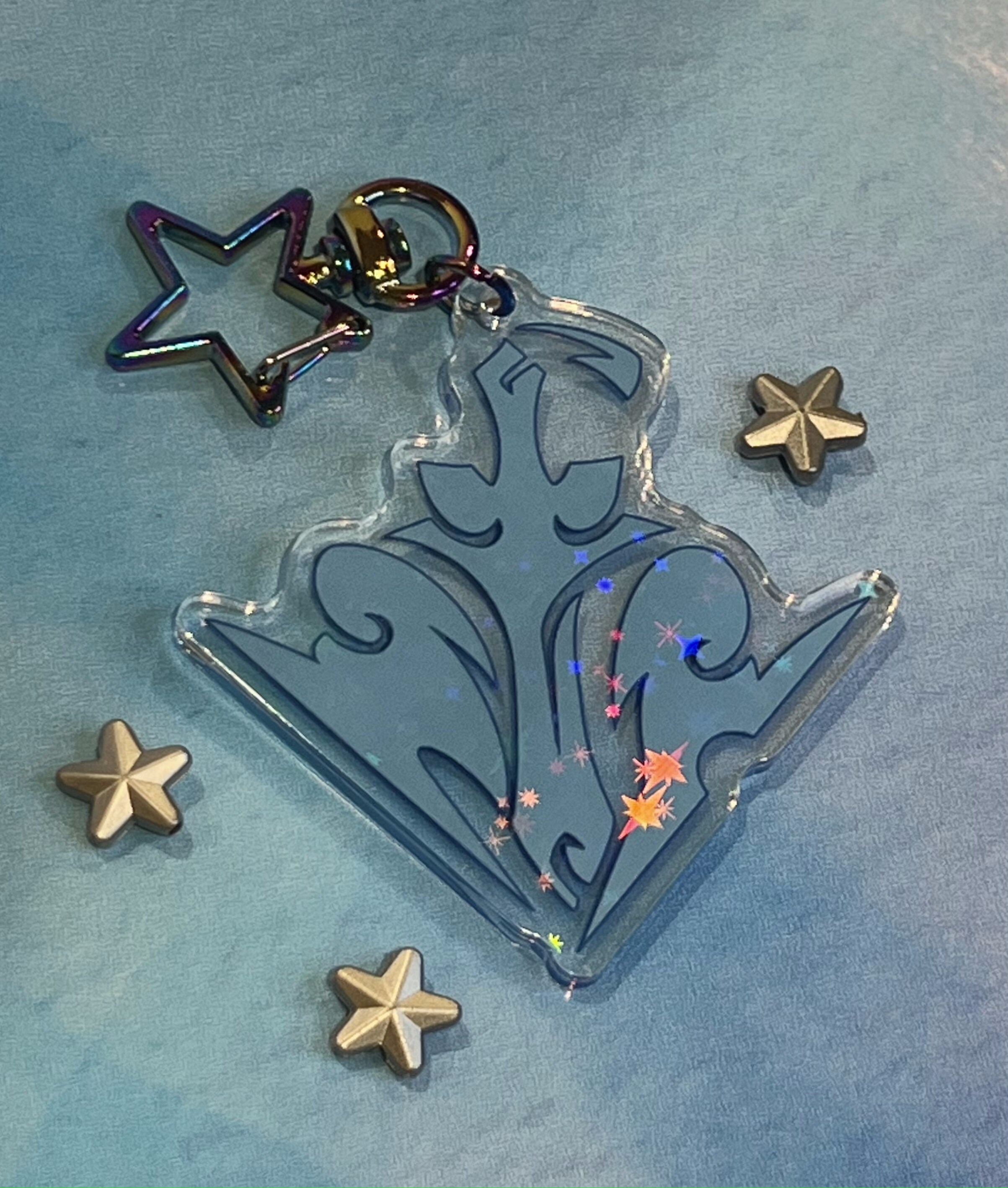 Cryo / Hydro Genshin Constellation Keychains - Etsy