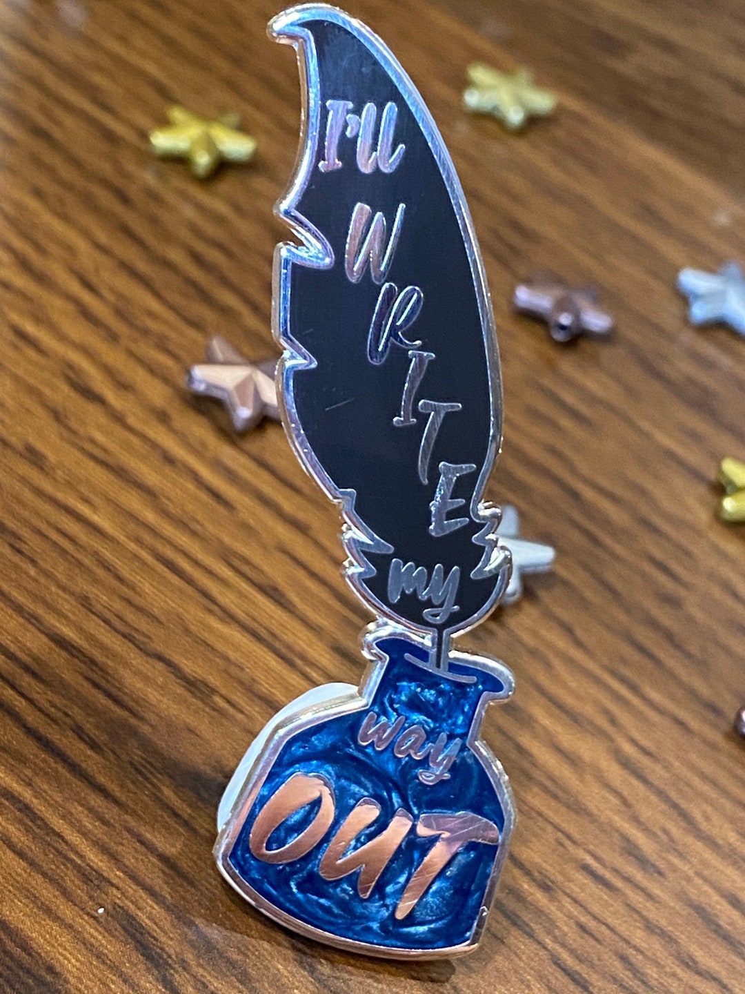 Hamilton Enamel Pin | I'll Write My Way Out - Etsy