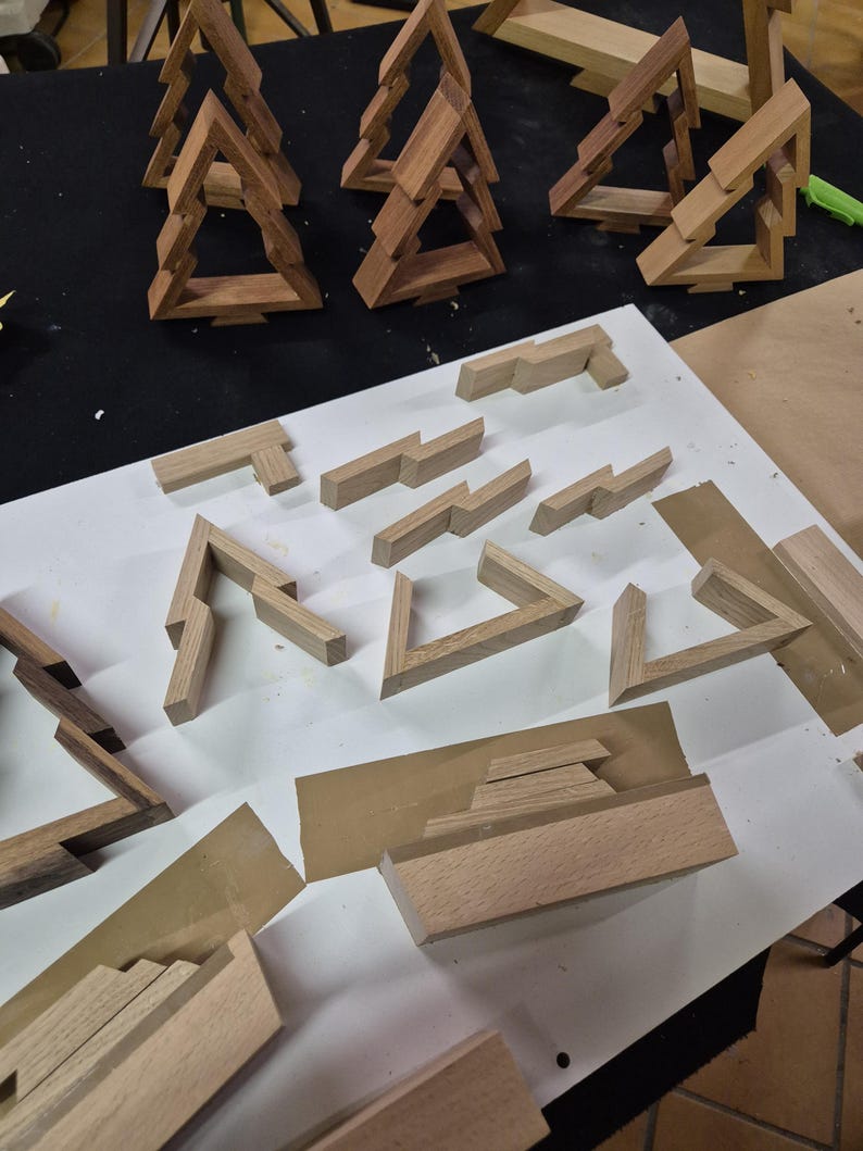 Mini Wooden Christmas Tree Plans (2 Sizes) | DIY Holiday Woodworking ...