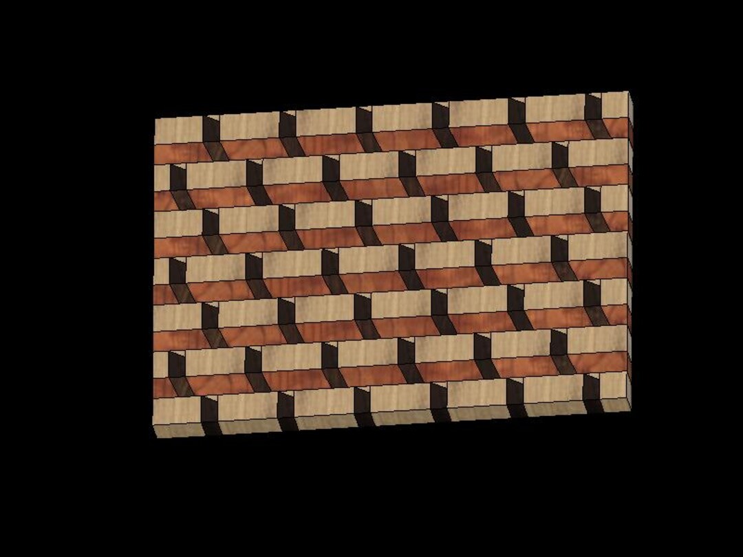 Endgrain Cutting Board, End Grain Cutting Board Designs, Unique 3d ...